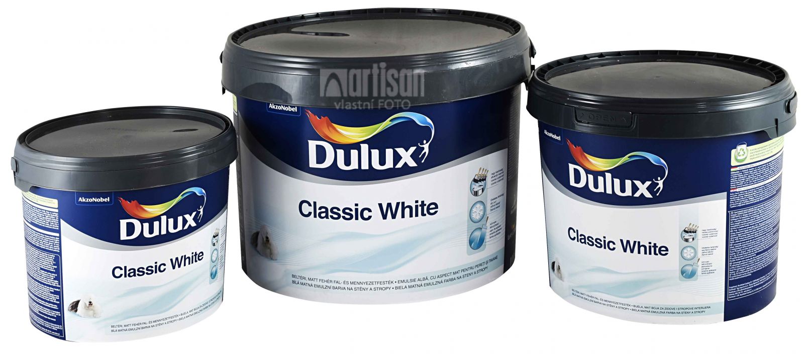 DULUX Classic White - akrylátová malířská barva do interiéru 5 l Bílá ...
